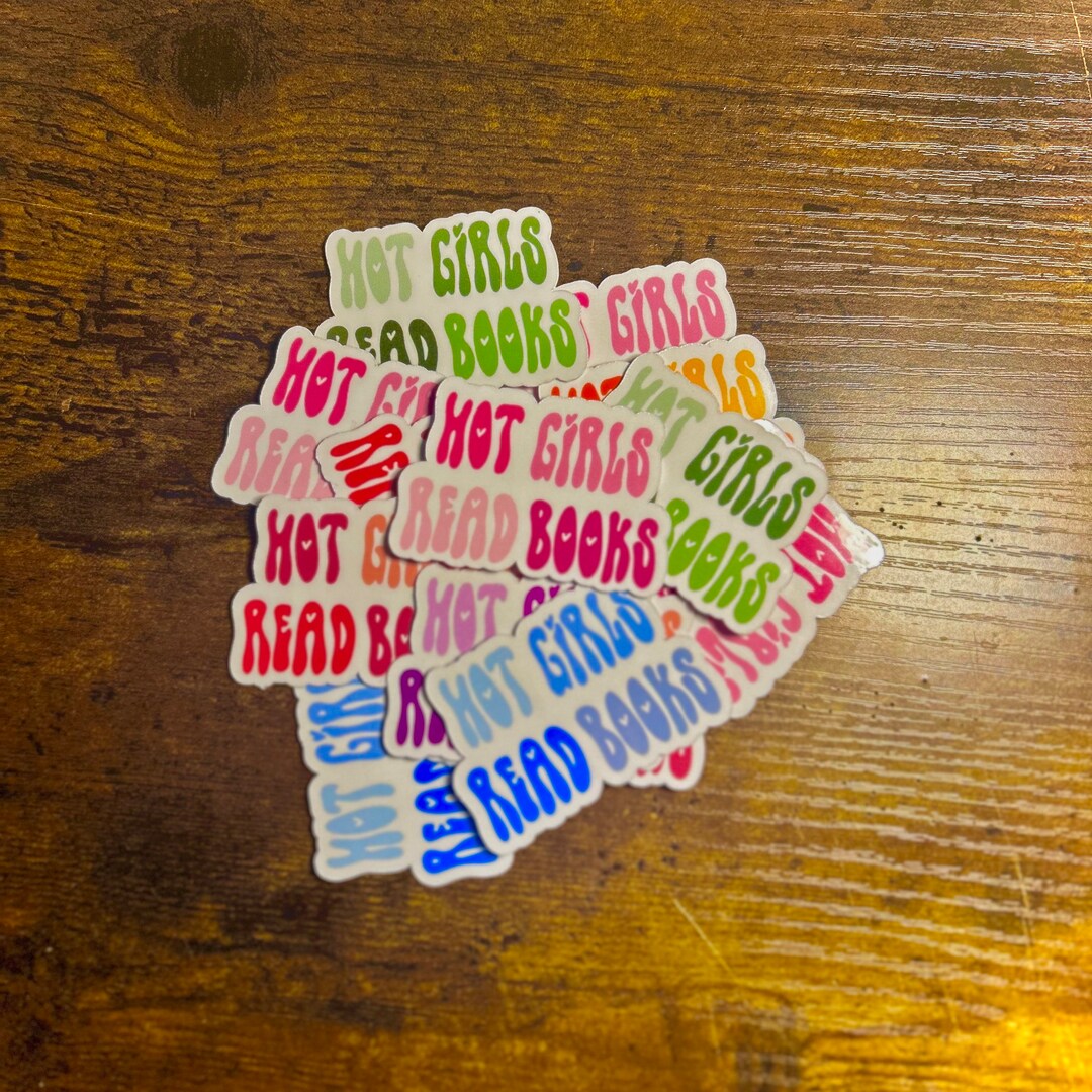 Hot Girls Read Books Vinyl Sticker Bootok Sticker Girl Sticker Water ...