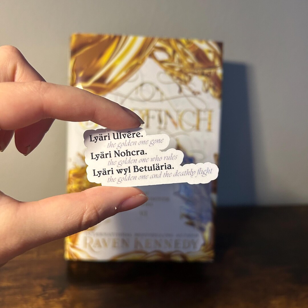 Plated Prisoner Series Sticker | Goldfinch Sticker | Glid Sticker ...