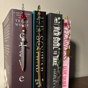 Hook Bookmark, Charm Bookmark, Customizable Charm Bookmark, Metal ...