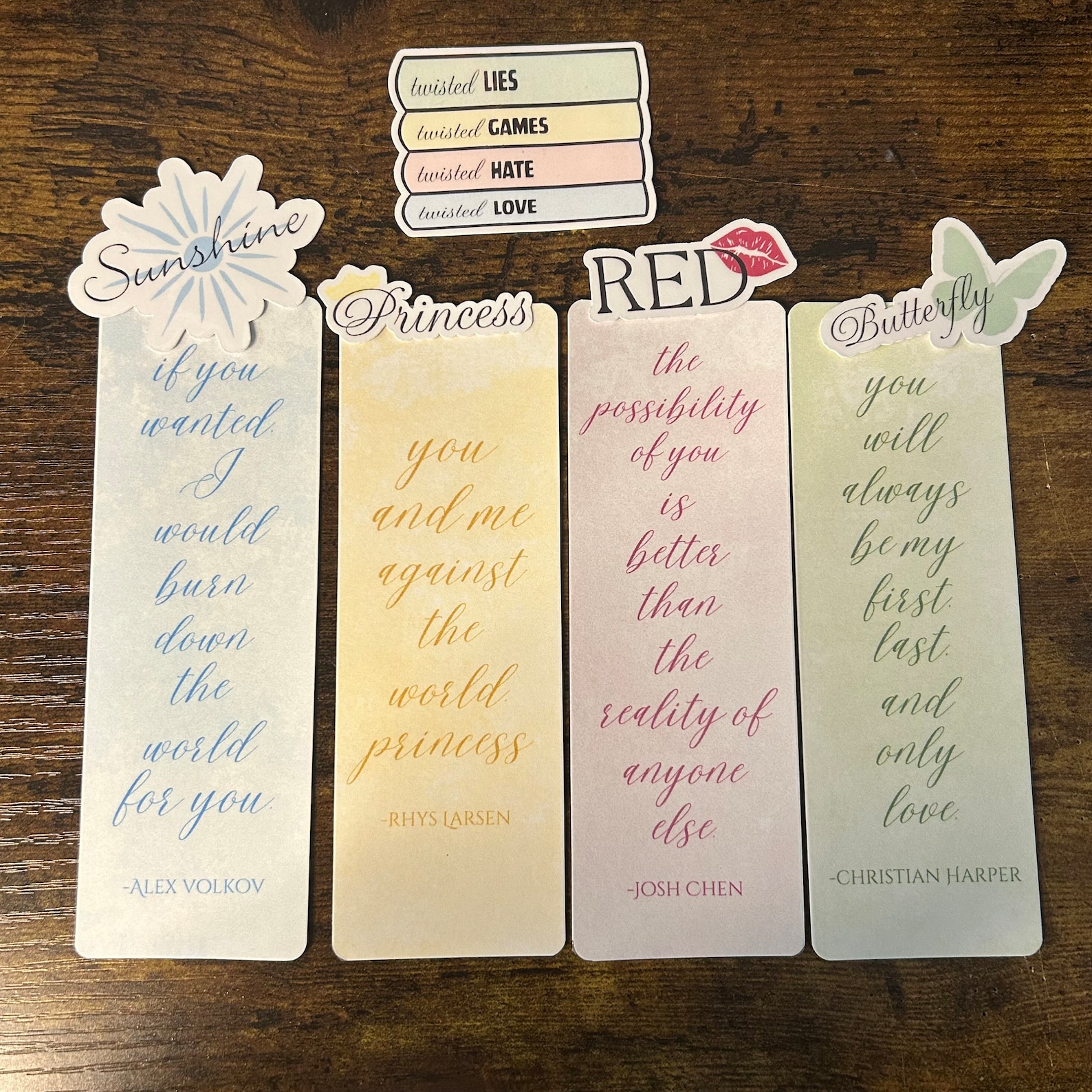 Twisted Love Series Sticker and Bookmarks | Twisted Series | Romance ...