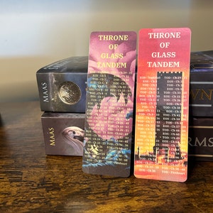 Throne of Glass Tandem Bookmarks | SJM Bookmarks | Acotar | Crescent ...