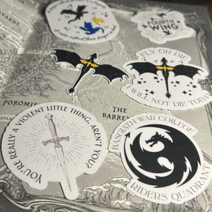Fourth Wing Stickers - Etsy