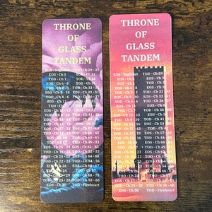 Throne of Glass Tandem Bookmarks | SJM Bookmarks | Acotar | Crescent ...