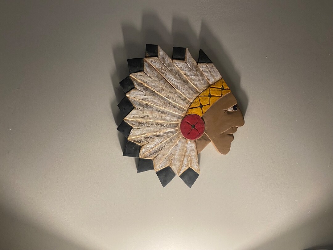 Indigenous Man Wall Decoration Hand Crafted - Etsy