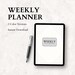Digital and Printable Weekly Planner - iPad Planner - Productivity ...