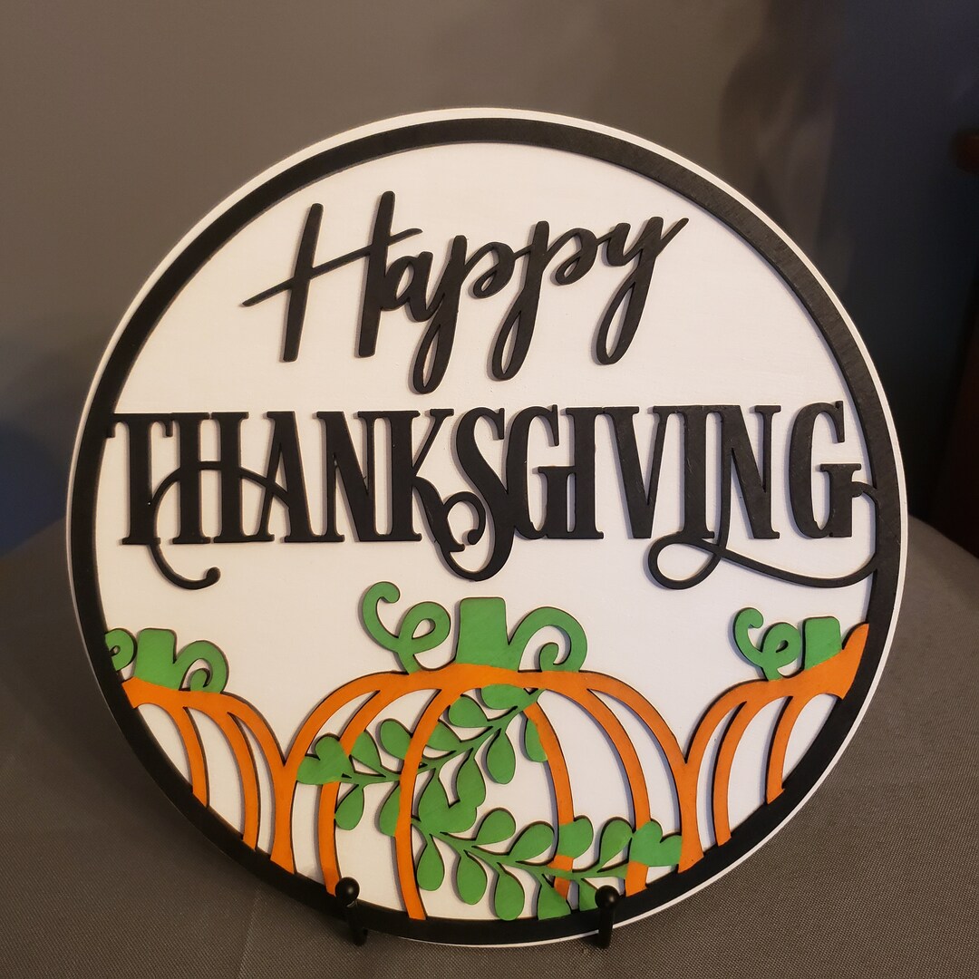 Happy Thanksgiving Sign - Etsy