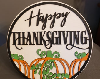 Happy Thanksgiving Rustic Downloadable Art - Etsy