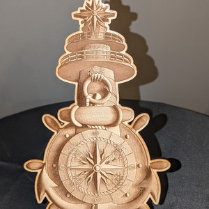 3D Illusion Lighthouse - Etsy