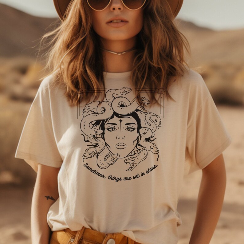 Organic Medusa Shirt, Badass Goddess, Greek Mythology Shirt, Snakes ...
