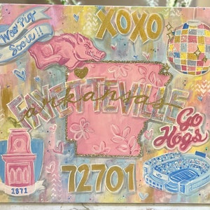 Custom Painted College Canvas - Etsy