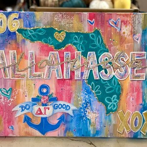 Custom Painted College Canvas - Etsy