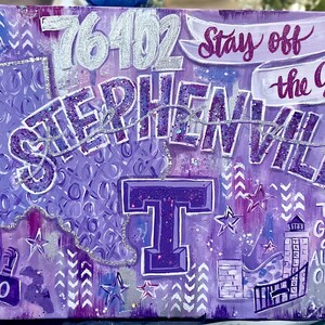 Custom Painted College Canvas - Etsy