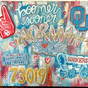Custom Painted College Canvas - Etsy