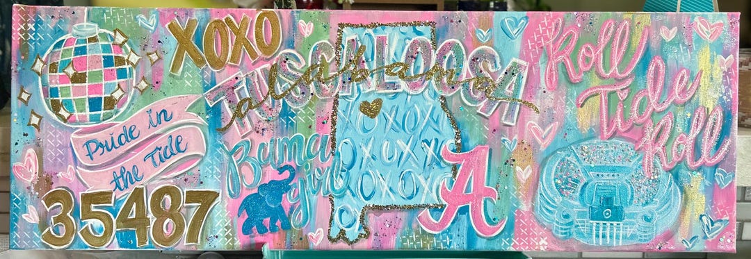 Custom Painted College Canvas - Etsy