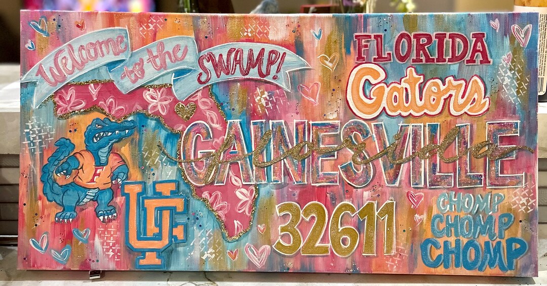 Custom Painted College Canvas - Etsy