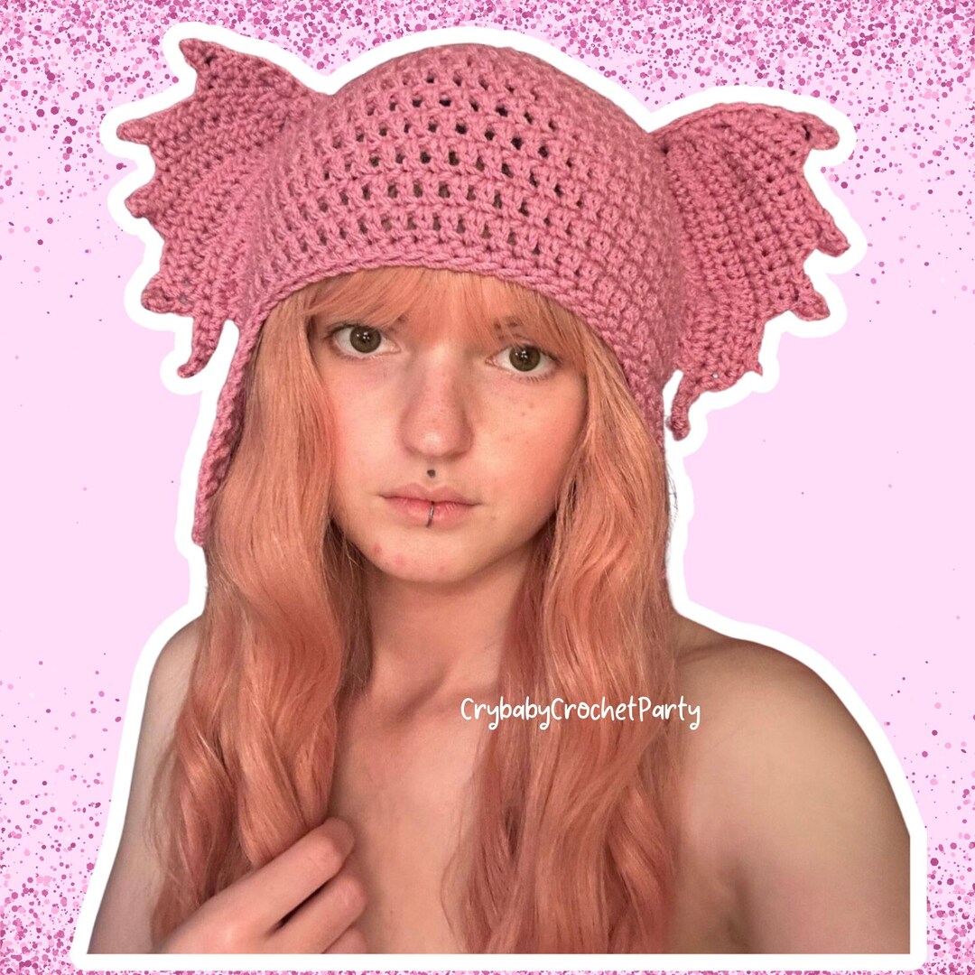 Nymph Crochet Hat Nymph Ears Fairy Ears Crochet Beanie Fantasy Hat ...