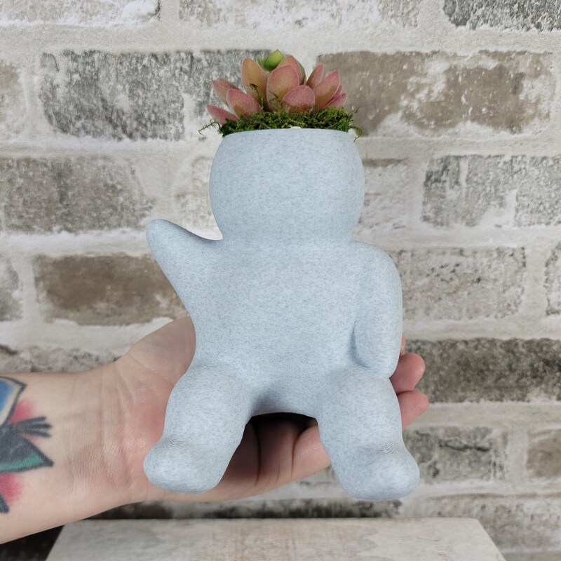 3d Printed People Planter - Etsy