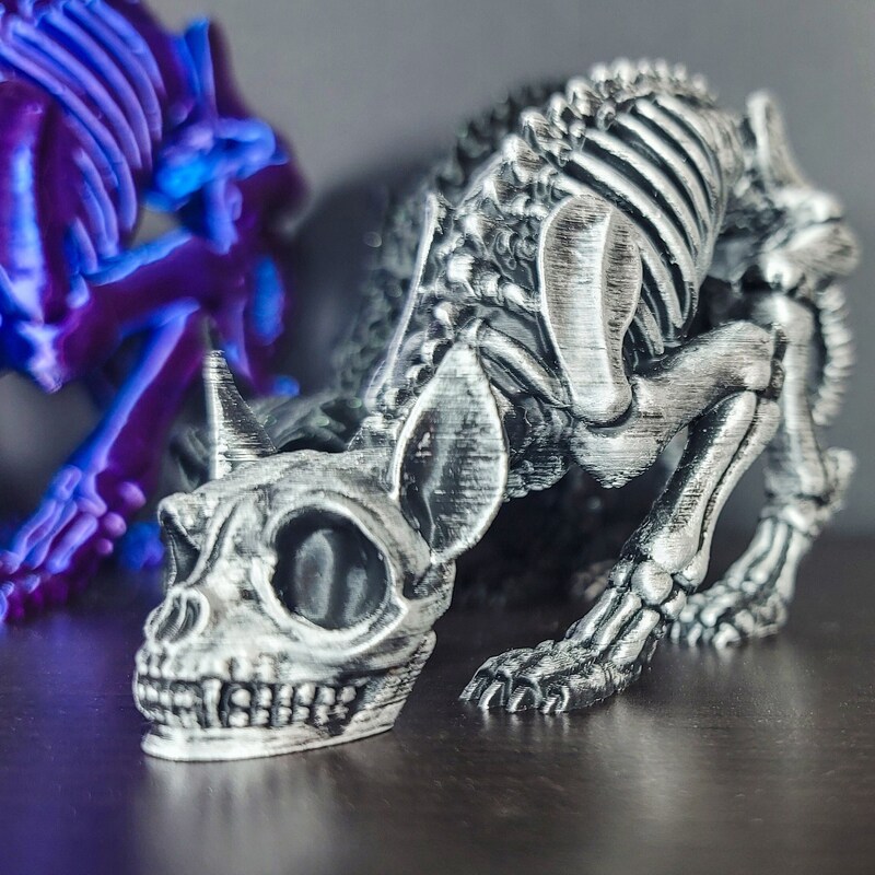Halloween Cat Skeleton Decor - Etsy