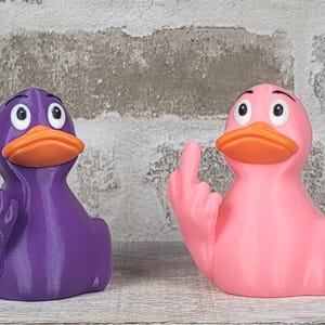 Duck You Middle Finger Duck | Gag Gift | Fun Desk Toy | Unique Gift ...