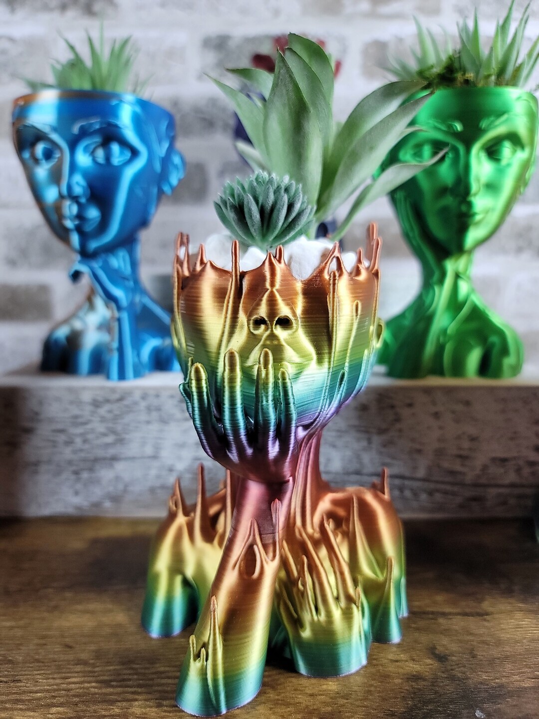 Woman Planter Melting/vine Succulent Planter Home Decor Unique Gift 3D ...