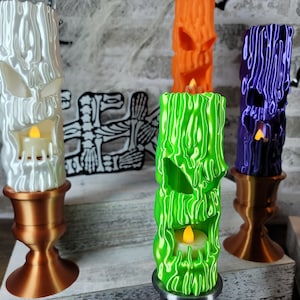 Creepy Candles W/led Tea Light | Halloween Decor | Spooky Gift | 3D ...