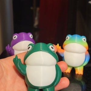 Cheeky Middle Finger Frog | Gag Gift | Fun Desk Toy | Stocking Stuffer ...
