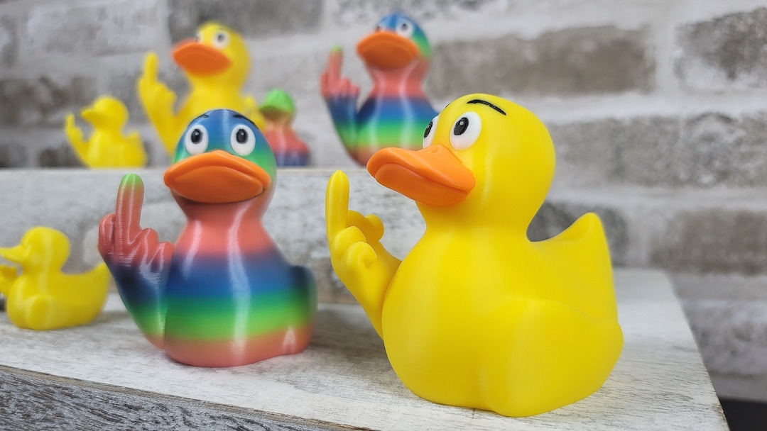 Duck You Middle Finger Duck | Gag Gift | Fun Desk Toy | Unique Gift ...