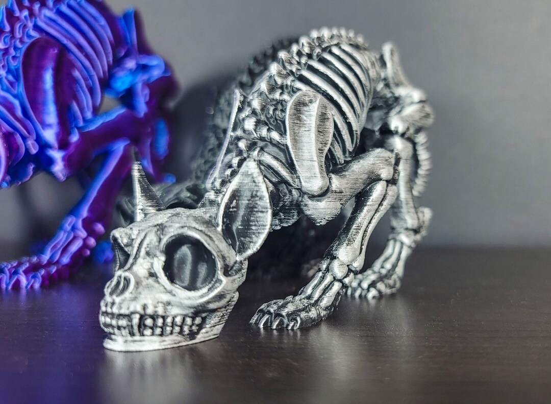Skeleton Cat | Sculpture | Halloween Decor | Unique Gift | 3D Printed ...
