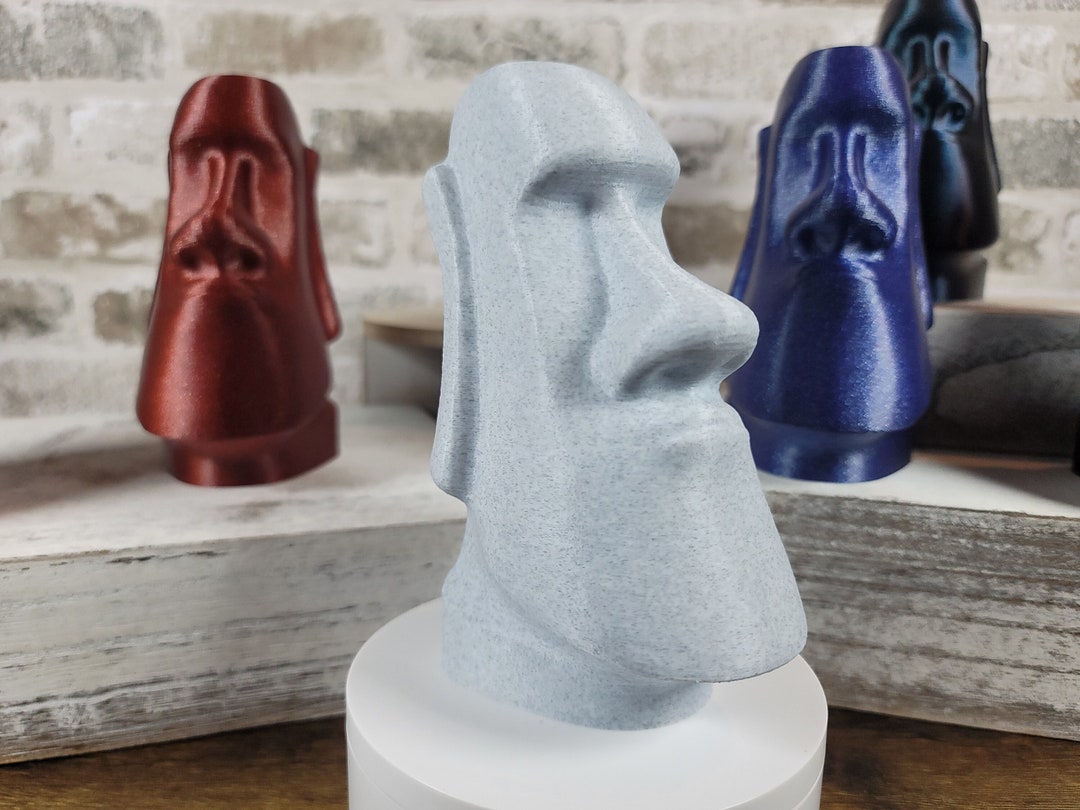 Easter Island Moai Statue | Home Decor | Sculpture | Unique Gift | 3D ...