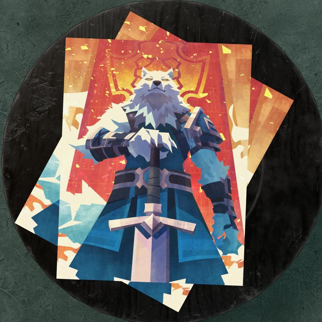 The White Wolf Commander Matte Illustrated Art Poster - Etsy