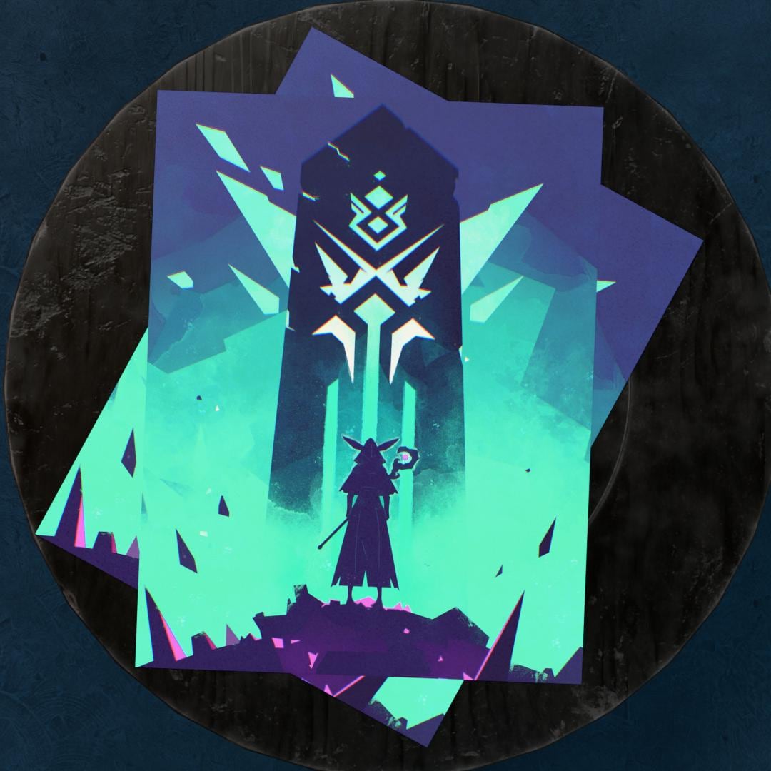 Rabbit Mage Infront of Monolith Matte Illustrated Art Poster - Etsy