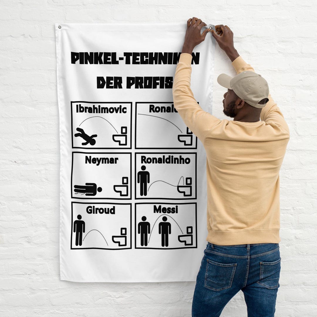 Funny Football Toilet Poster – “professional Peeing Techniques ...