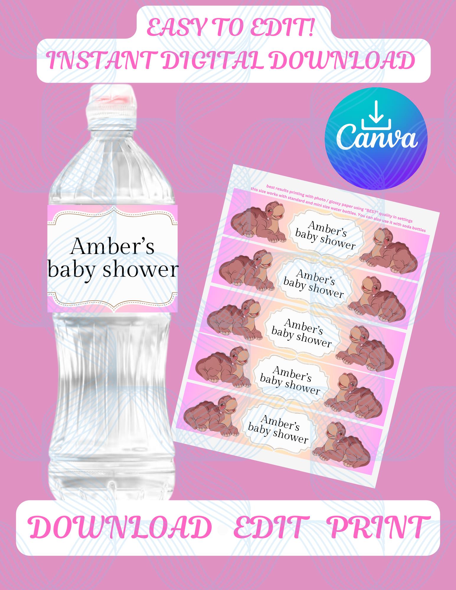 Editable Land Before Time Baby Shower Decor, Printable Dinosaur Baby ...