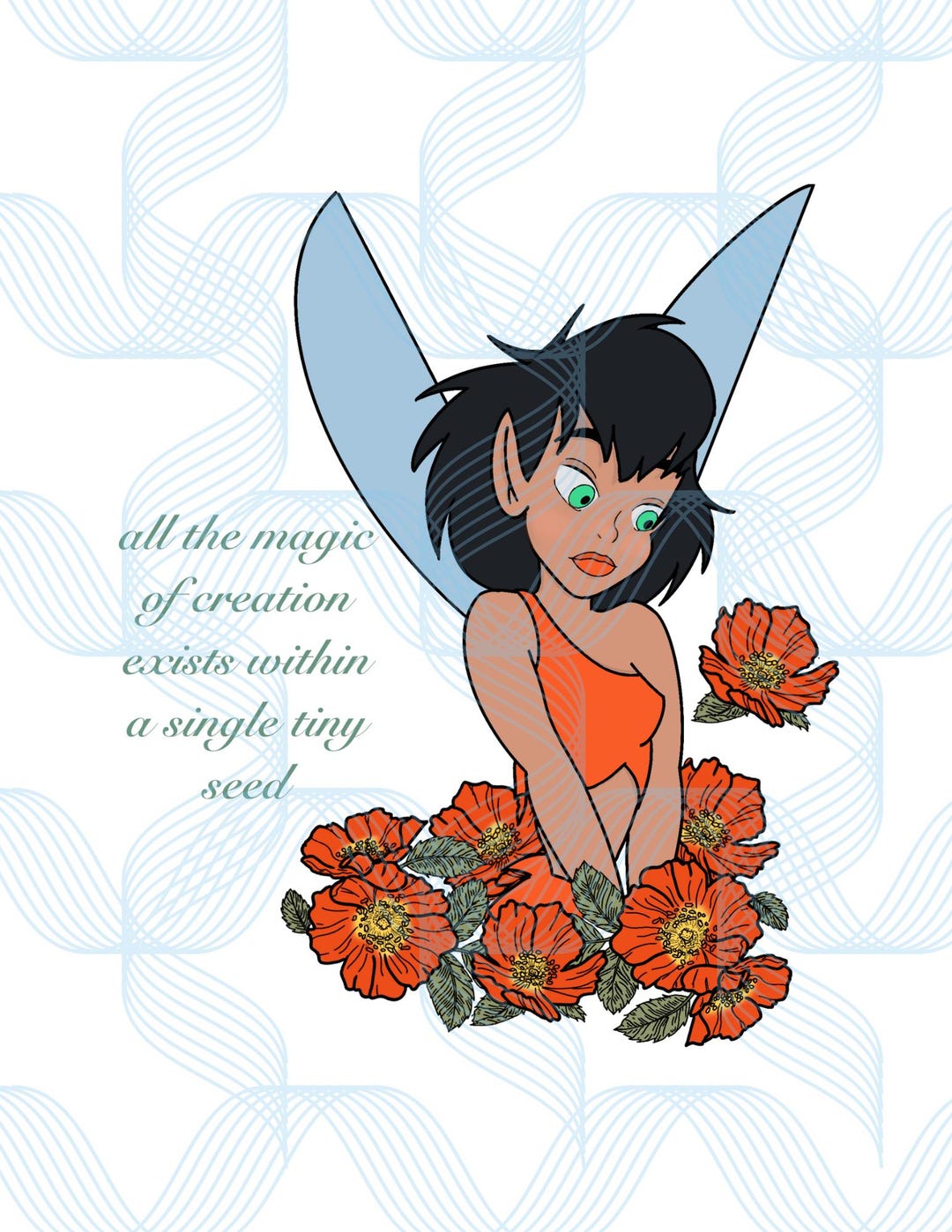 Crysta Sublimation Fairy Shirt Poster Ferngully Art Batty Sublimation ...