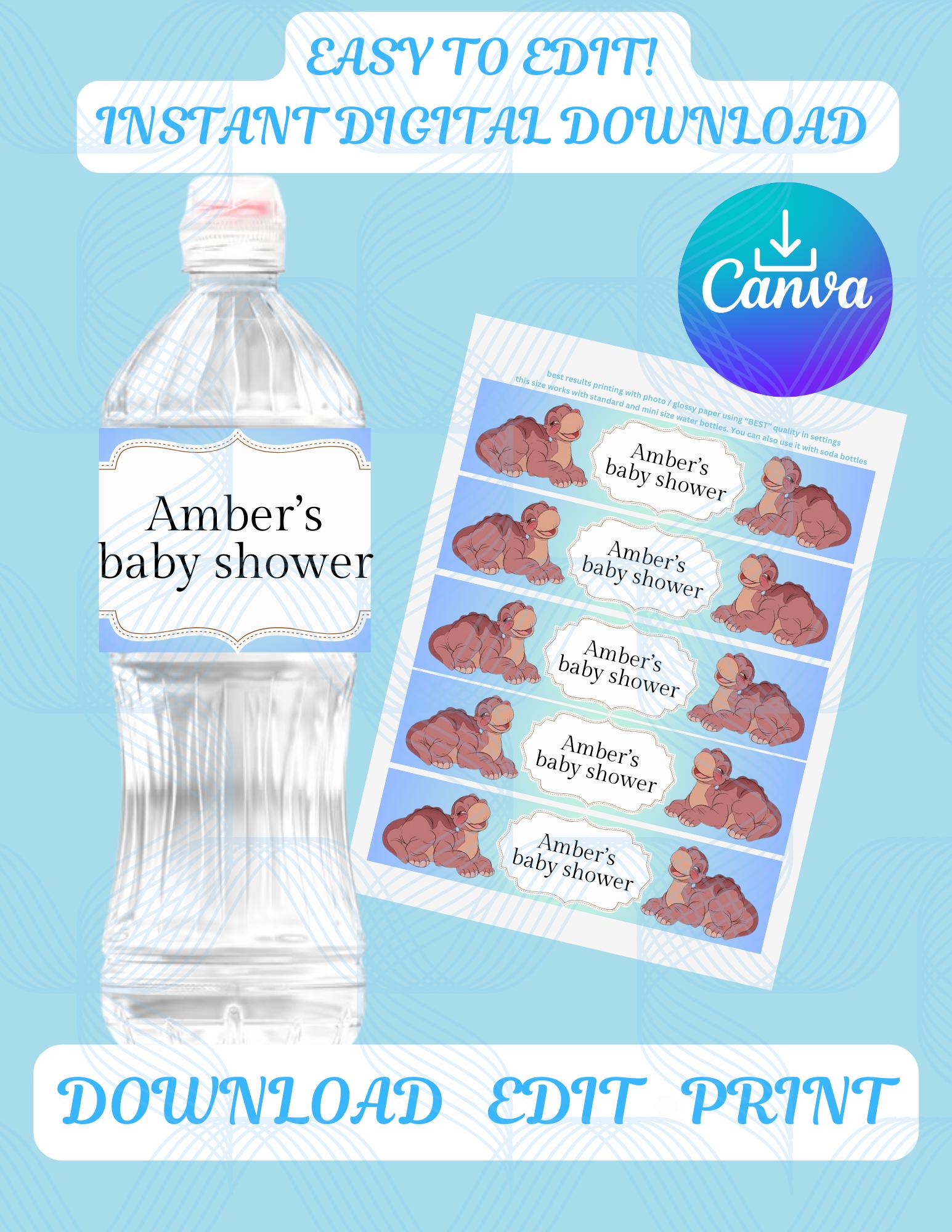 Editable Land Before Time Baby Shower Decor, Printable Dinosaur Baby ...