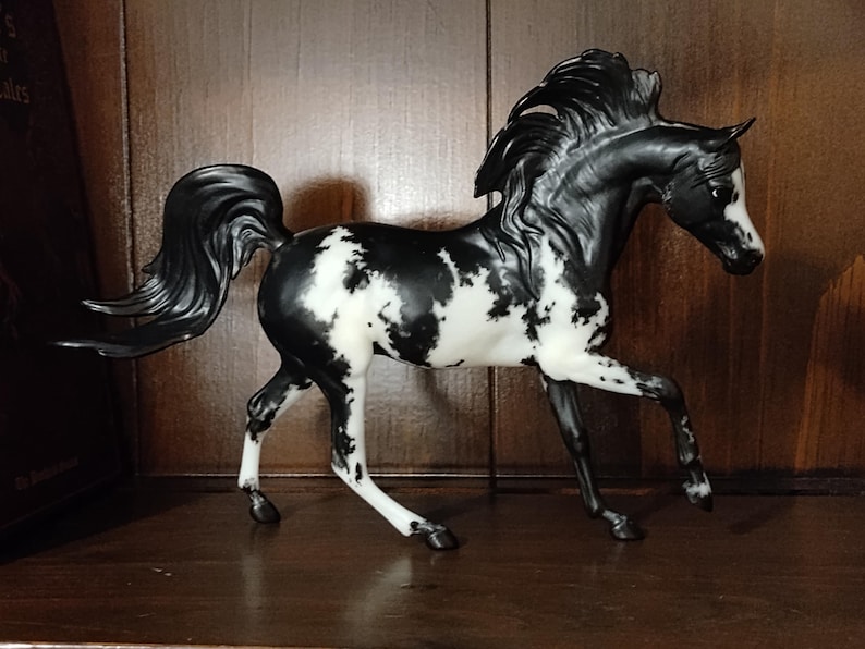 Custom Hand Etched Maximum Black Sabino Malik Arabian Breyer Classic ...