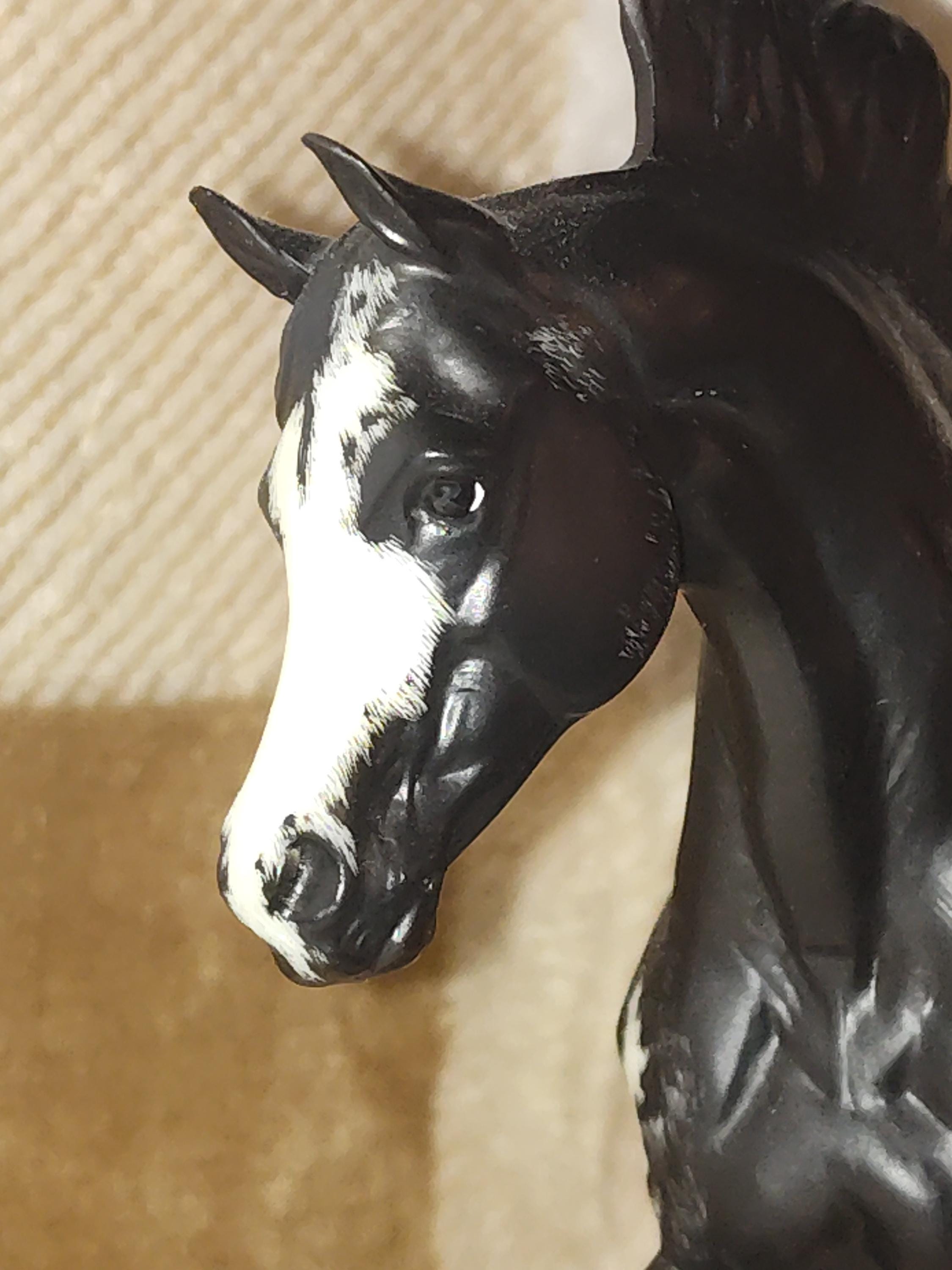 Custom Hand Etched Maximum Black Sabino Malik Arabian Breyer Classic ...
