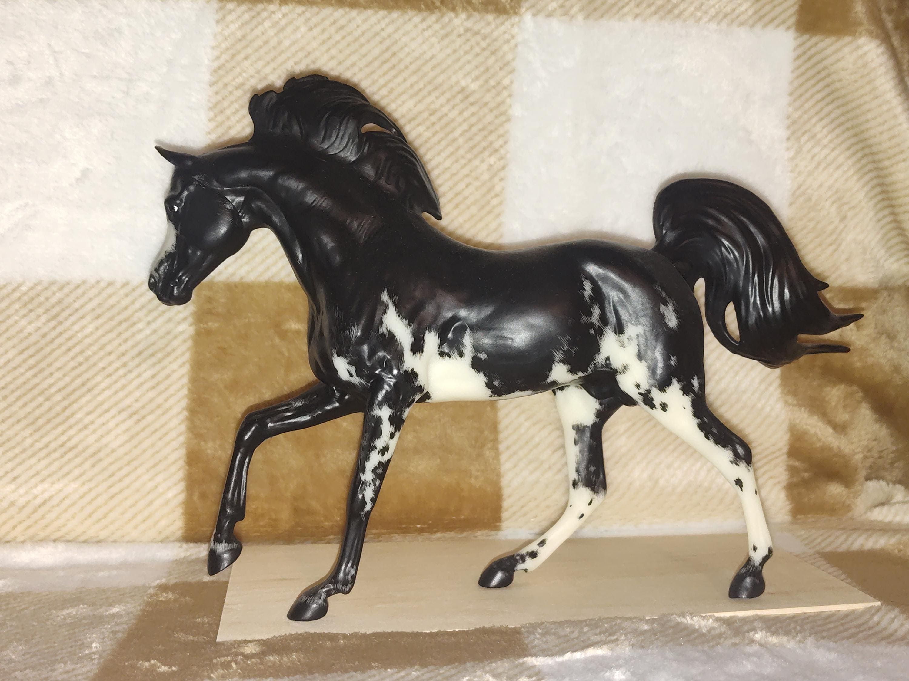 Custom Hand Etched Maximum Black Sabino Malik Arabian Breyer Classic ...