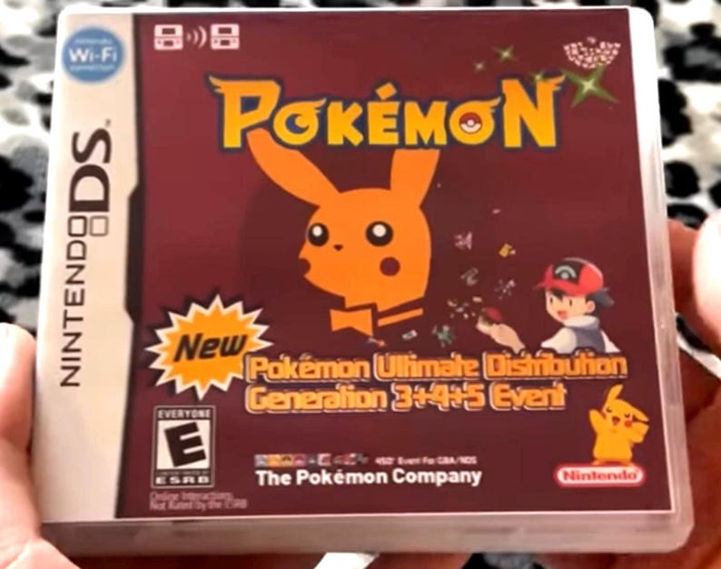 Pokemon Distribution for Nintendo DS, 3DS Gen 3,4,5, Pokemon Games ...