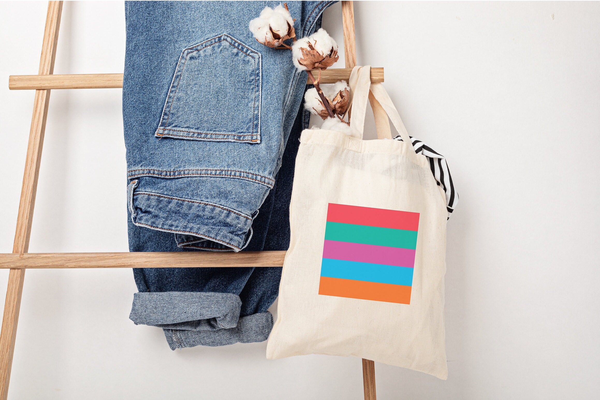 ACOTAR Paint Color Palette Cotton Canvas Tote Bag, Minimalist Color ...