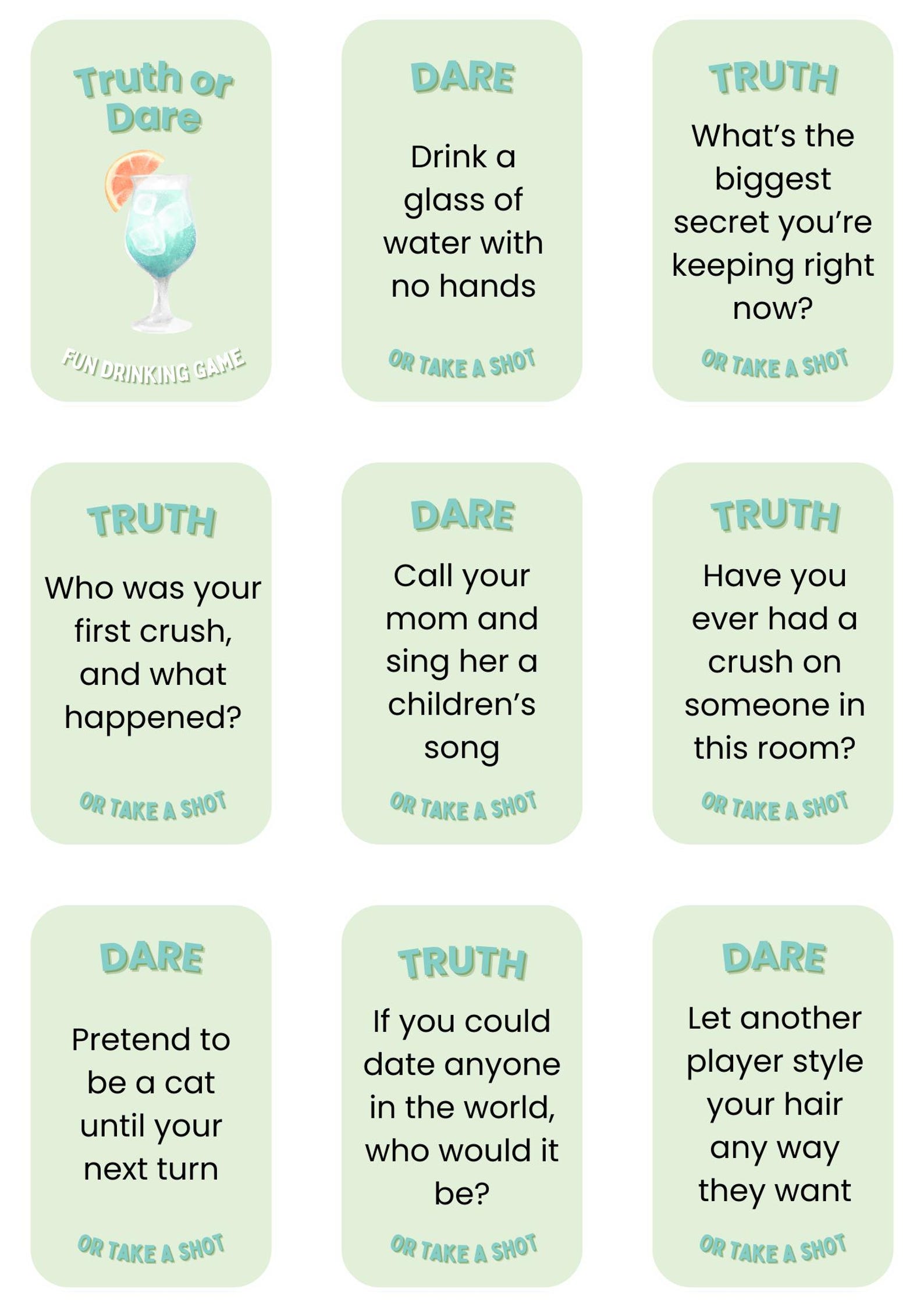 Truth or Dare: Ultimate Fun Drinking Card Game over 18's Drinking Game ...