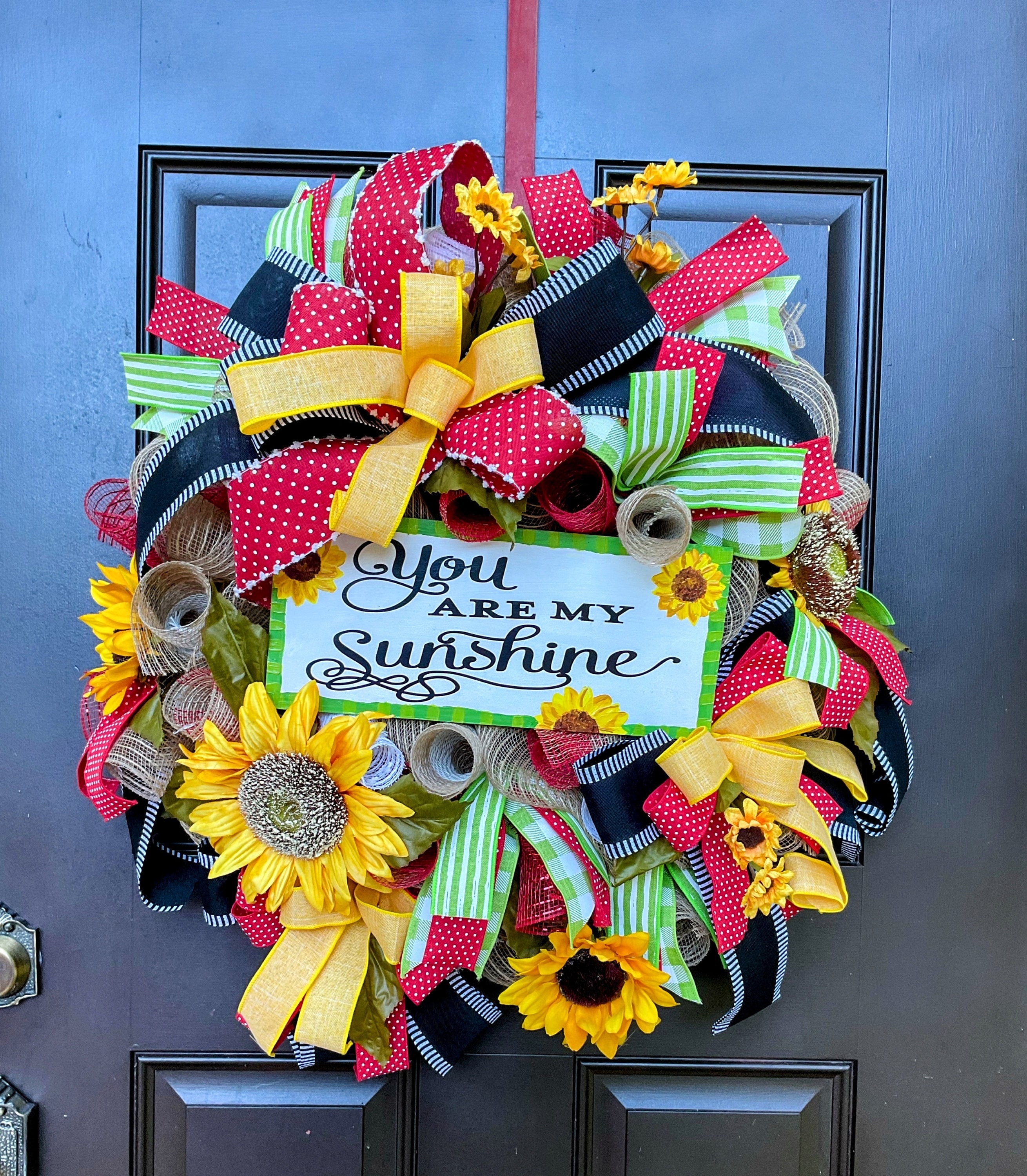 You Are My Sunshine Front Door Year Around Wreath - Etsy
