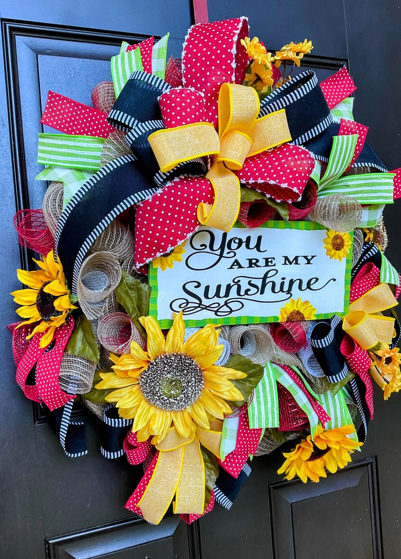 You Are My Sunshine Front Door Year Around Wreath - Etsy