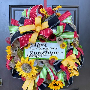 You Are My Sunshine Front Door Year Around Wreath - Etsy