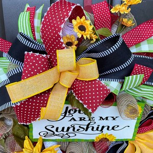 You Are My Sunshine Front Door Year Around Wreath - Etsy