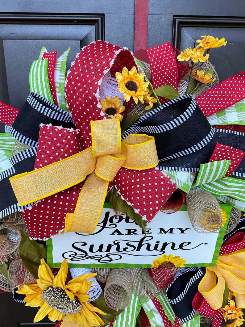 You Are My Sunshine Front Door Year Around Wreath - Etsy