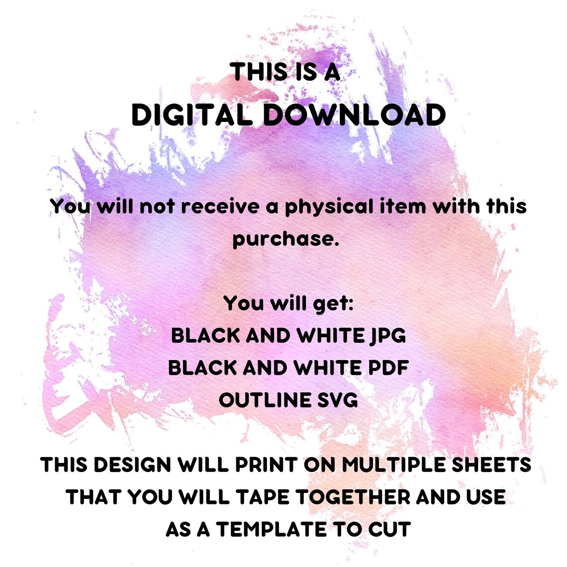 Spring Door Hanger Template Digital Template Door Hanger Template ...