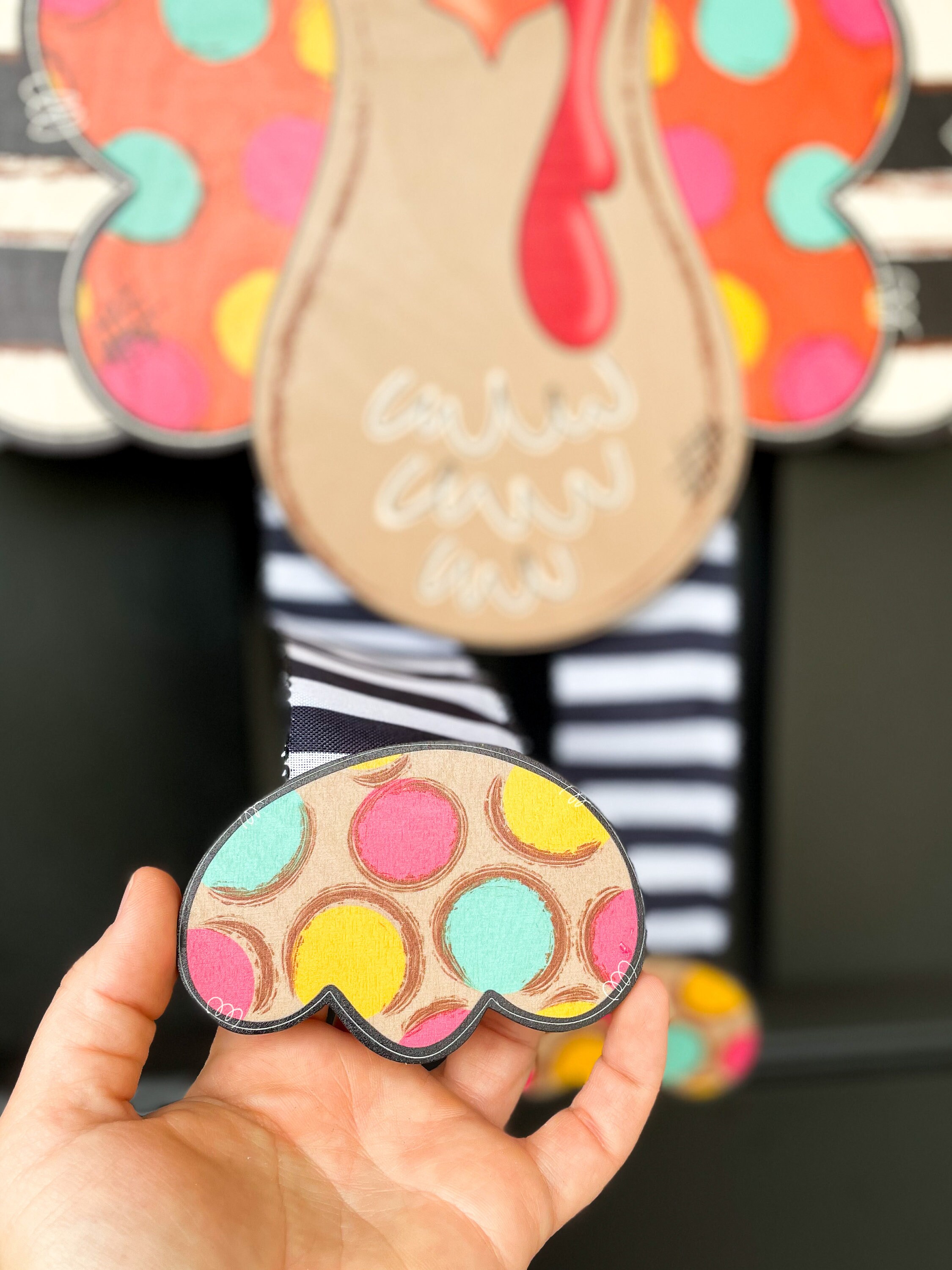 Funky Turkey Door Hanger Template | Digital Template | Thanksgiving ...