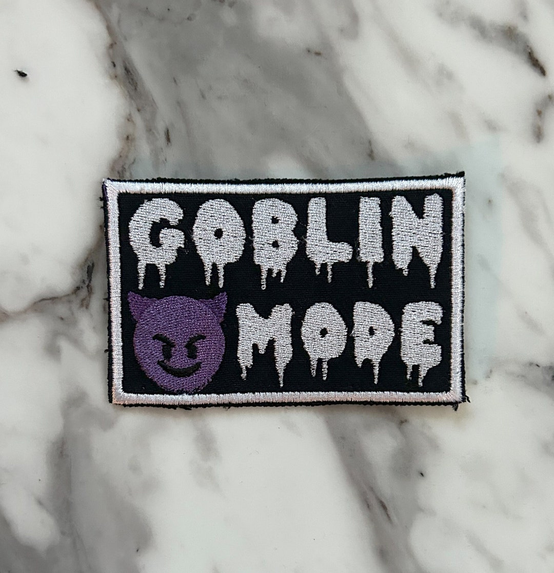 Goblin Mode Devil Emoji - Iron on Sew on Embroidered Patch - Etsy
