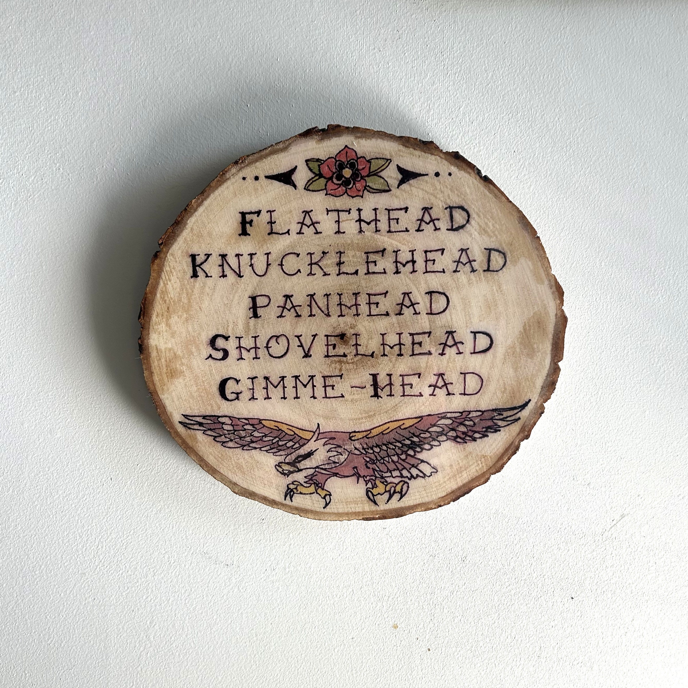 Flathead Knucklehead Panhead Shovelhead Gimme-head Wood - Etsy